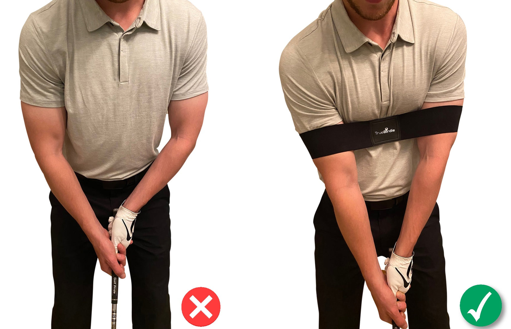 Golf Swing Training Aid - Swing Correcting Arm Band – TrueBirdie